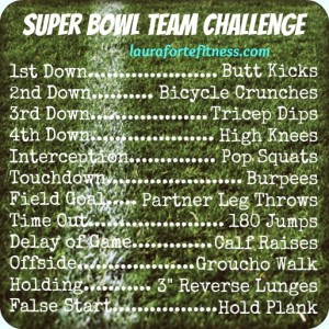 Superbowl Sunday Workout - Laura Forte Fitness